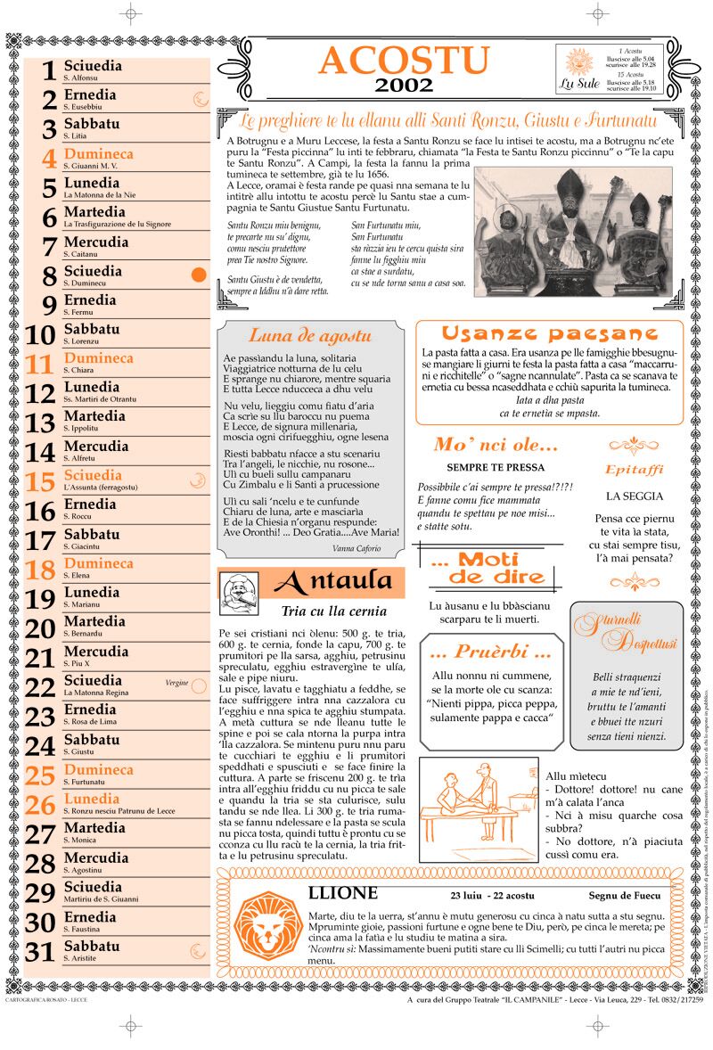 CALENDARIO 2002